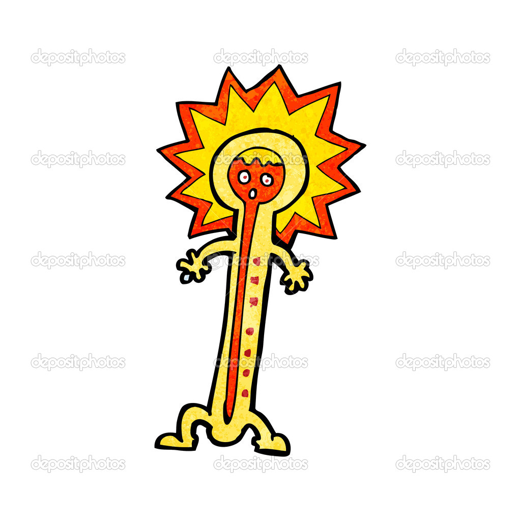 Cartoon hot thermometer Stock Vector by ©lineartestpilot 47457439