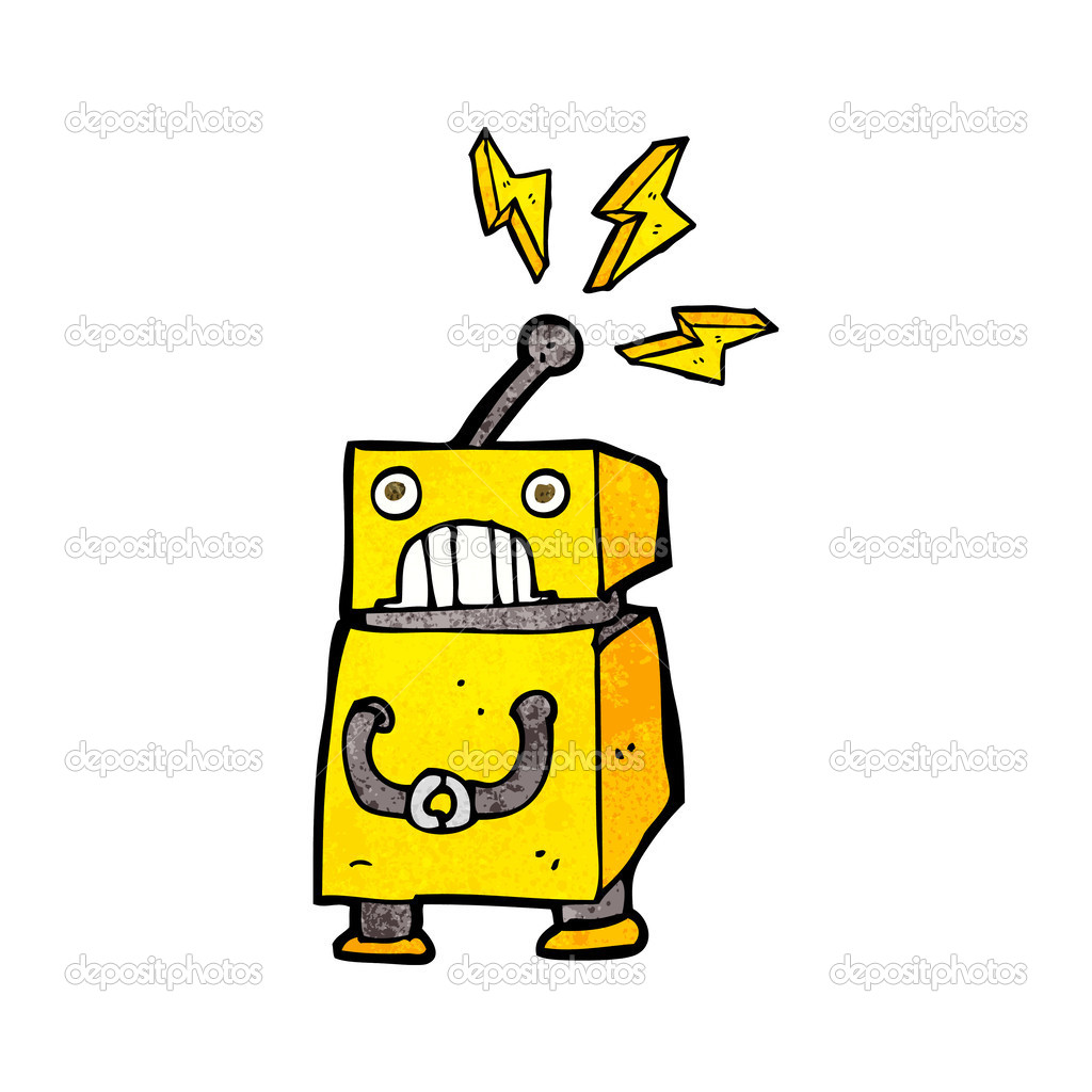 Cartoon little robot Stock Vector Image by ©lineartestpilot #47479439