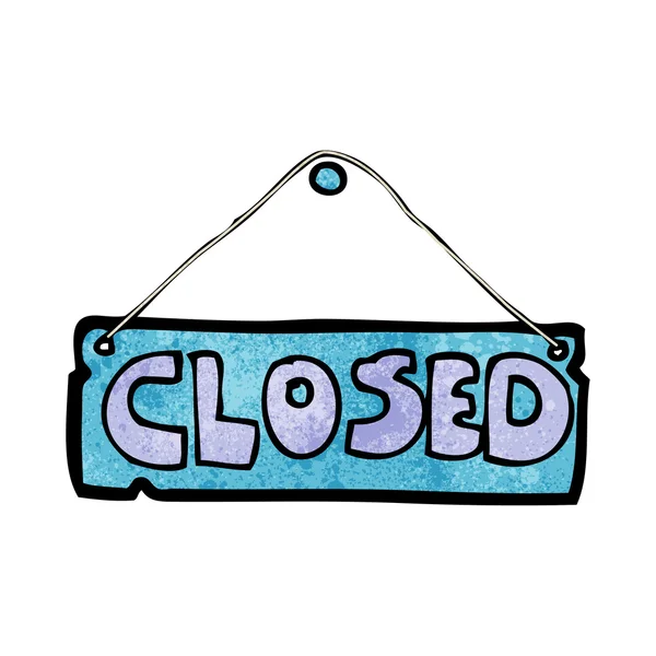 cartoon closed sign — Stock Vector © lineartestpilot #38437221