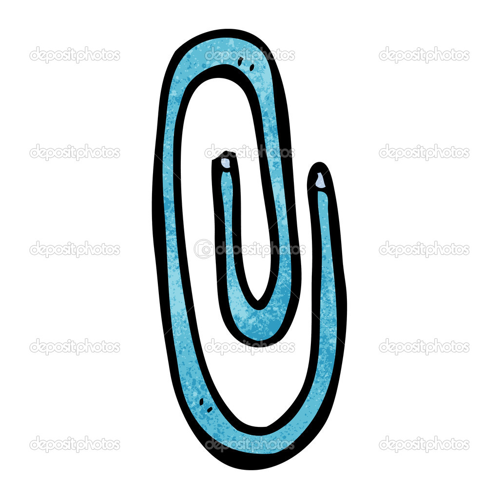 Cartoon red paperclip Stock Vector by ©lineartestpilot 47541425