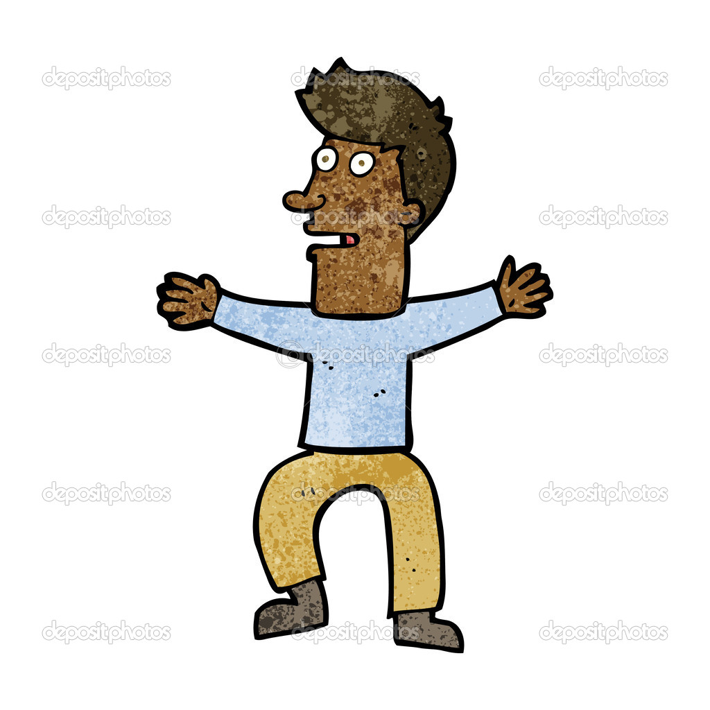 Cartoon startled man Stock Vector Image by ©lineartestpilot #47544649