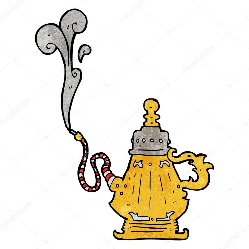 Kartun merokok hookah Vektor Stok oleh ©lineartestpilot 47559991