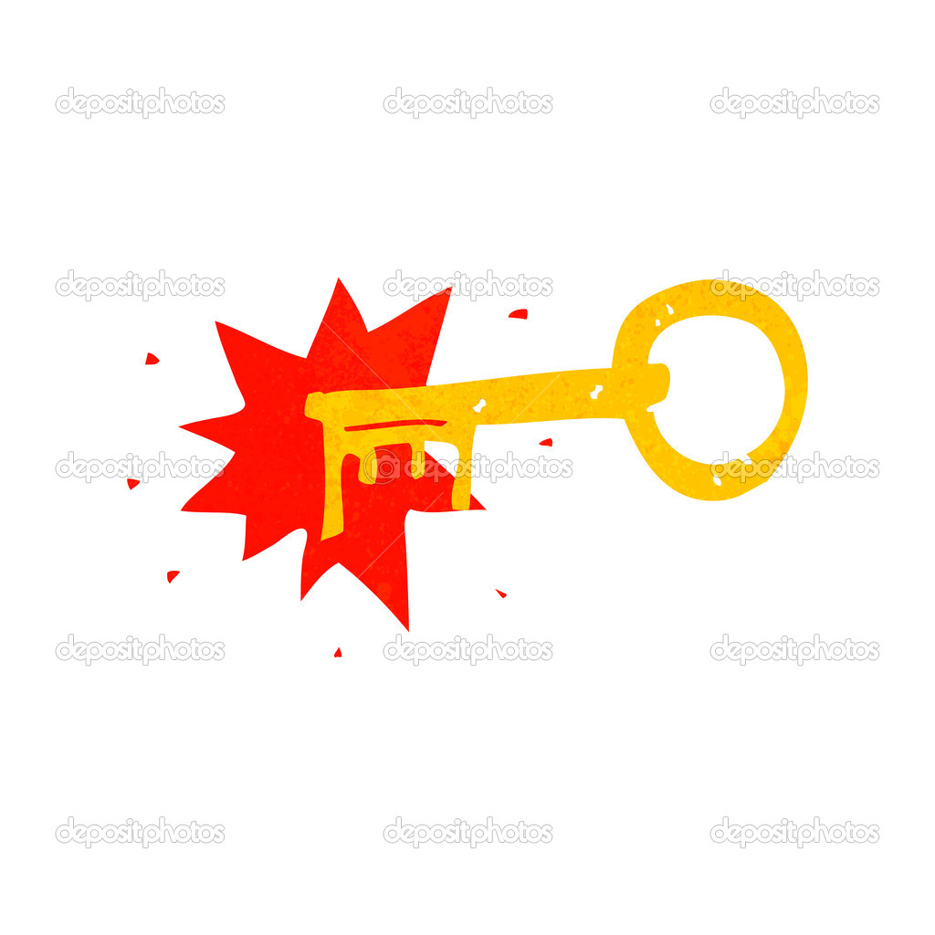 Cartoon old key Stock Vector by ©lineartestpilot 48202075