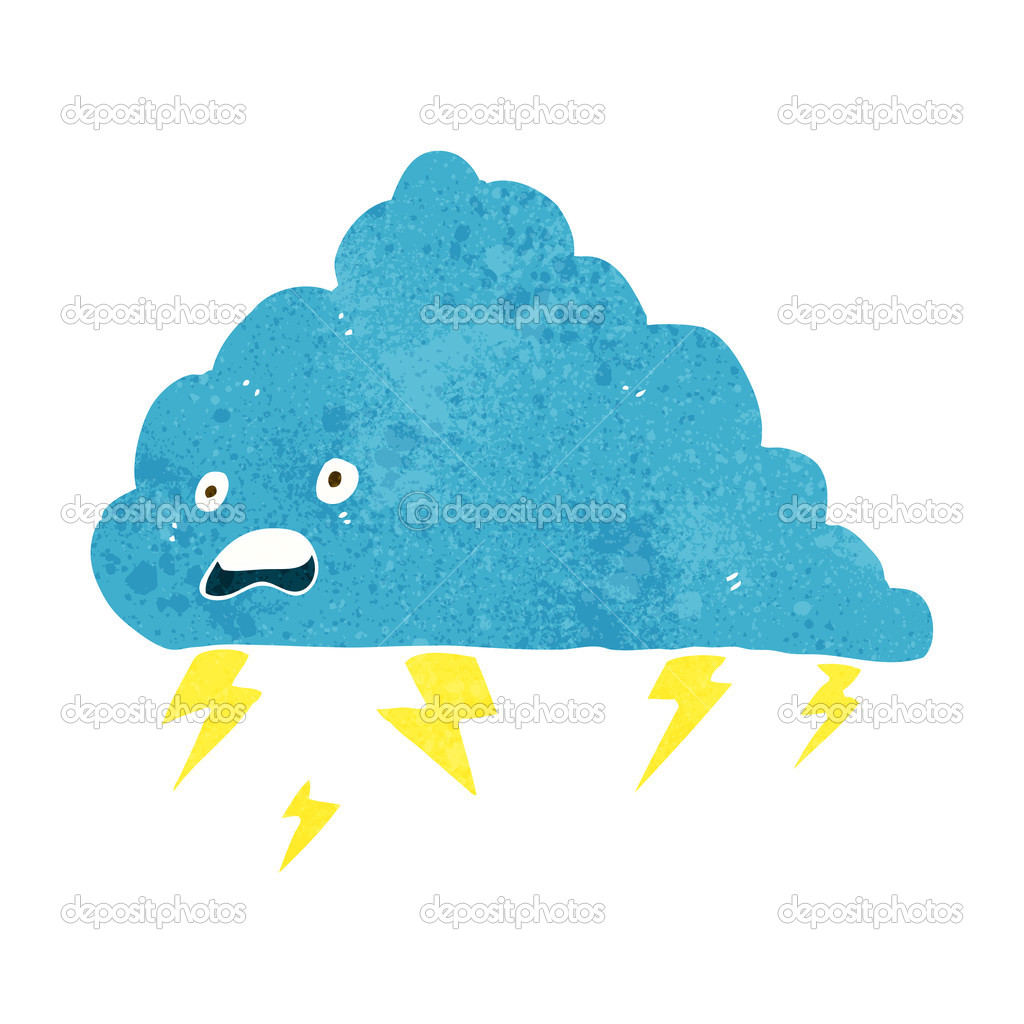 Cartoon thundercloud Stock Vector Image by ©lineartestpilot #48301643