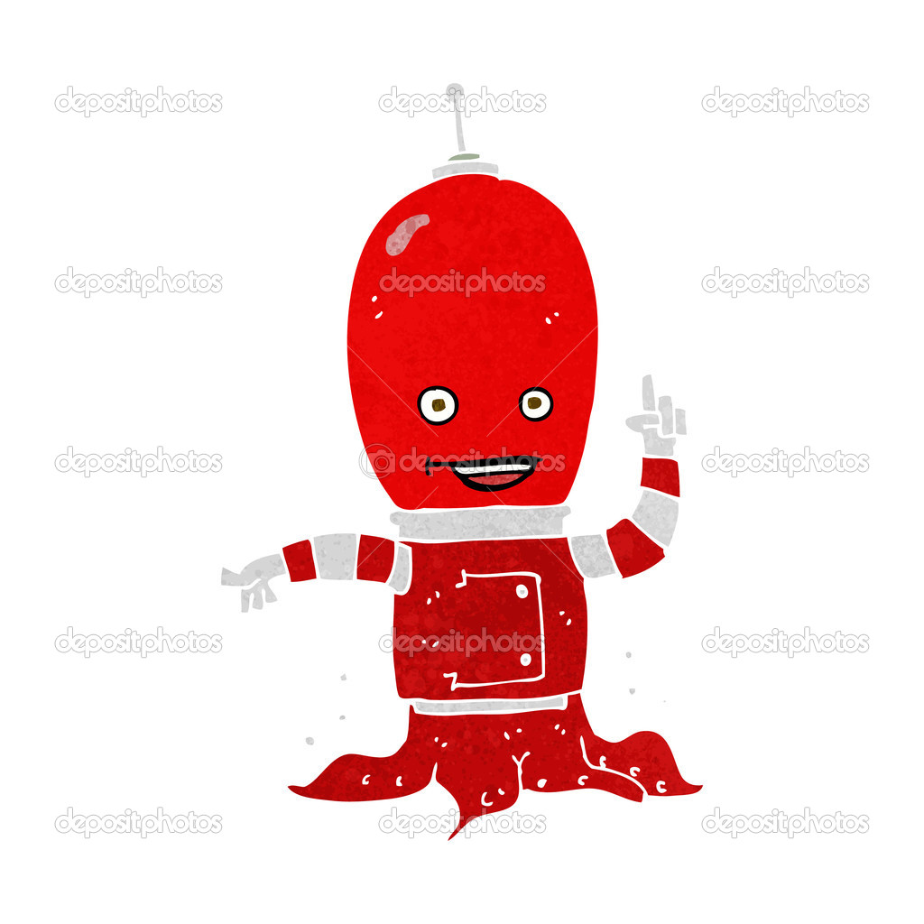 Cartoon alien spaceman Stock Illustration by ©lineartestpilot #48302227