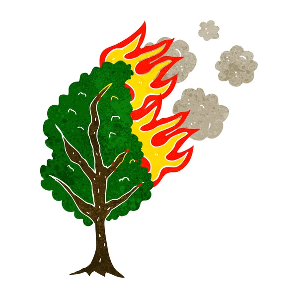 Cartoon burning tree Stock Vector Image by ©lineartestpilot #47480319