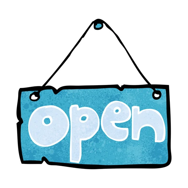 Cartoon open sign Stock Vector by ©lineartestpilot 44674415