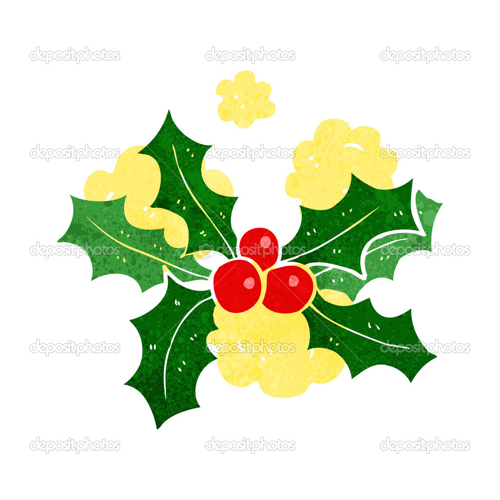 Cartoon holly Stock Vector by ©lineartestpilot 48414625