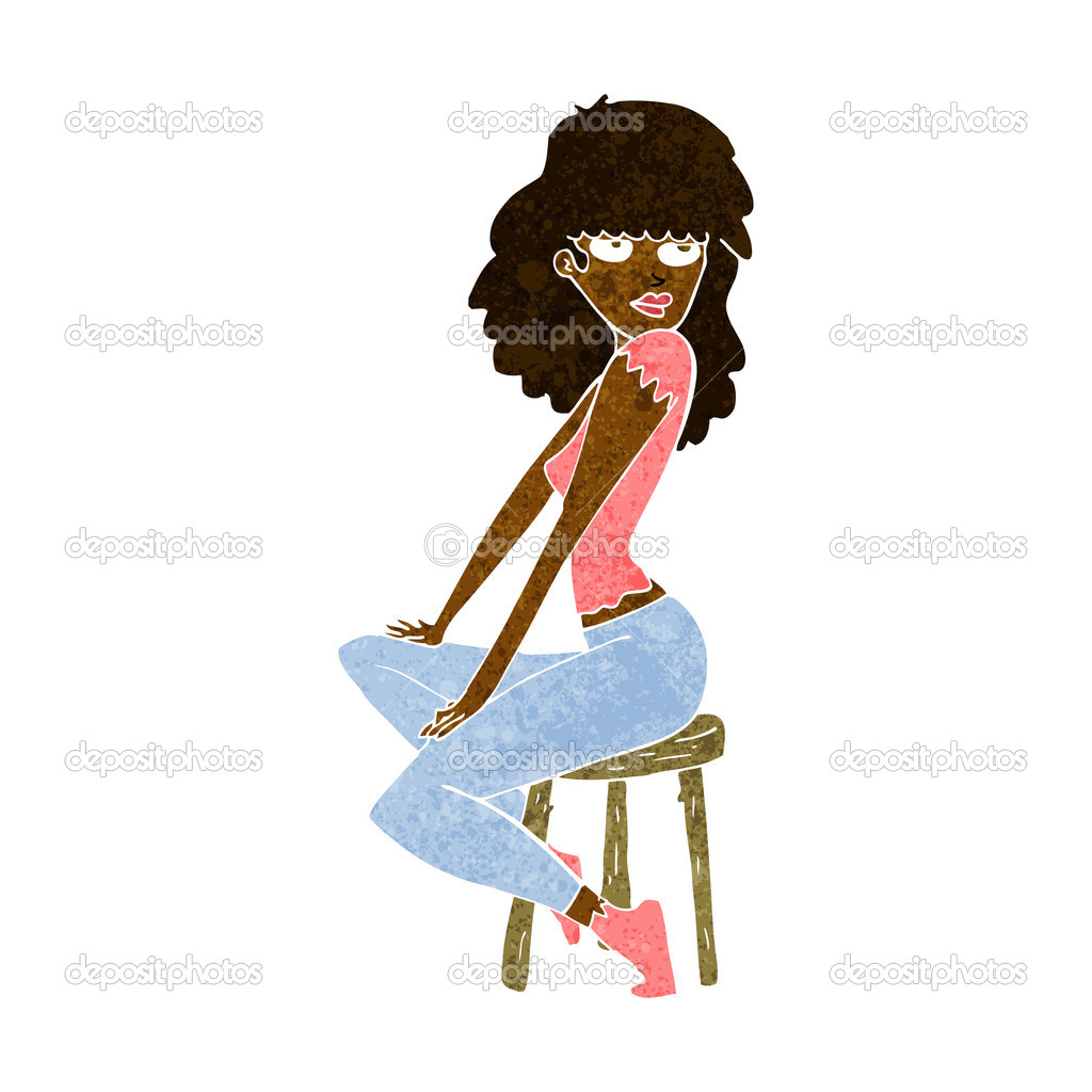 Cartoon woman striking pose Stock Vector Image by ©lineartestpilot ...