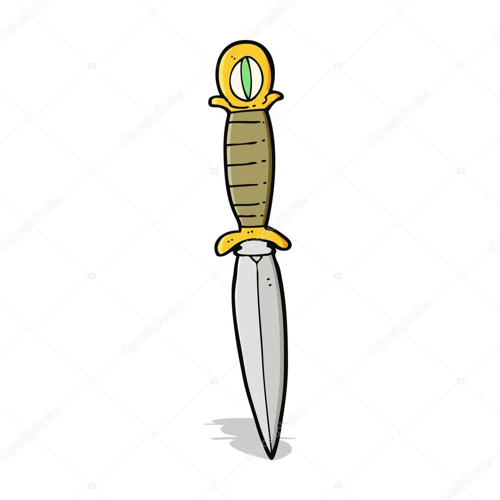 Cartoon mystic dagger Stock Vector Image by ©lineartestpilot #49376671
