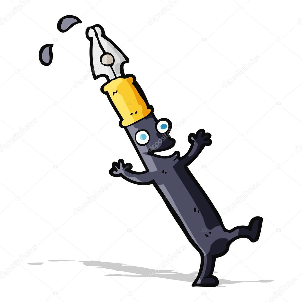 Personaje de dibujos animados pluma Vector de stock por ...
