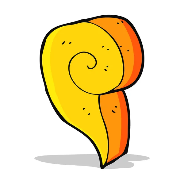 Símbolo de remolino decorativo de dibujos animados Vector de Stock de ...