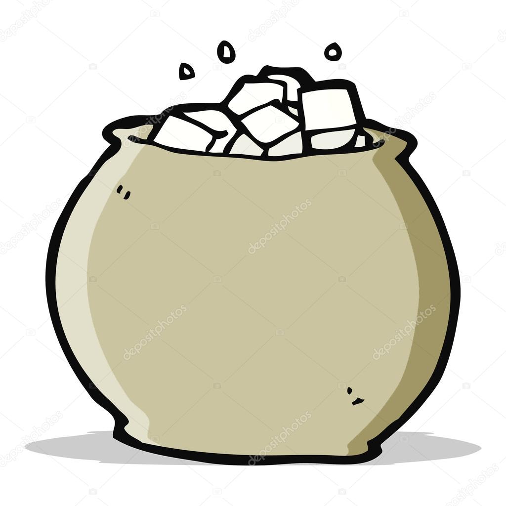 Cartoon bowl of sugar Stock Vector Image by ©lineartestpilot #49381181