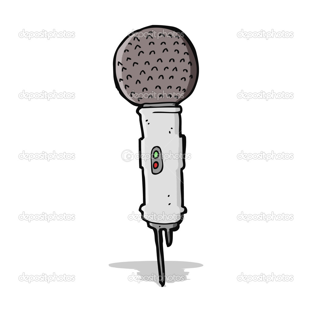 Cartoon microphone Stock Illustration by ©lineartestpilot #49381305