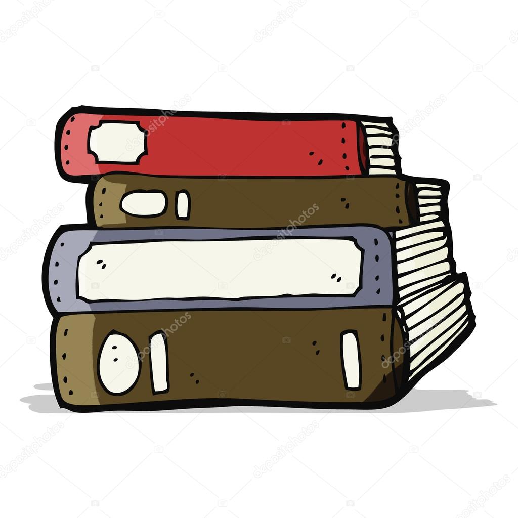 Cartoon old books Stock Vector by ©lineartestpilot 49381589