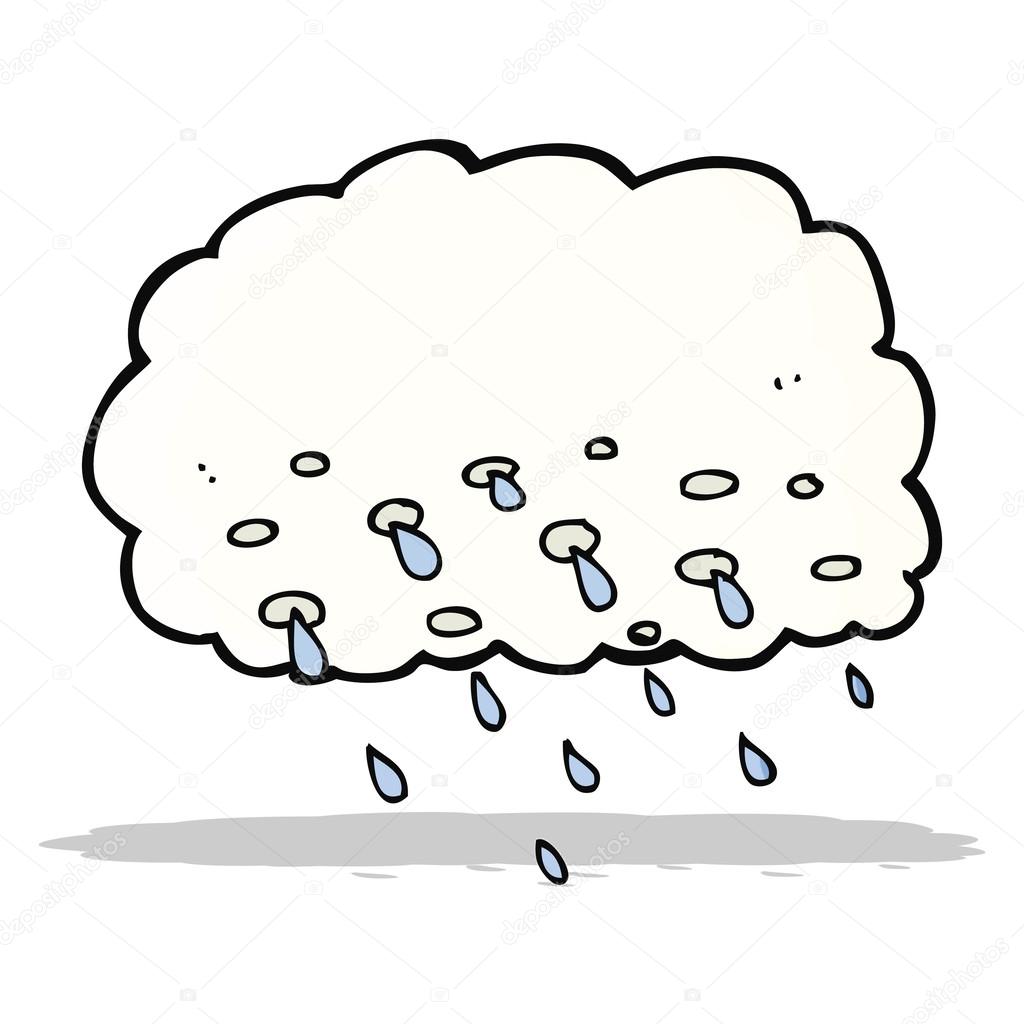 Cartoon rain cloud Stock Illustration by ©lineartestpilot #49382145