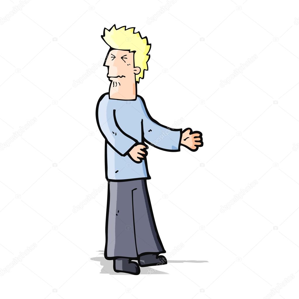 Cartoon disgusted man Stock Vector Image by ©lineartestpilot #49394533