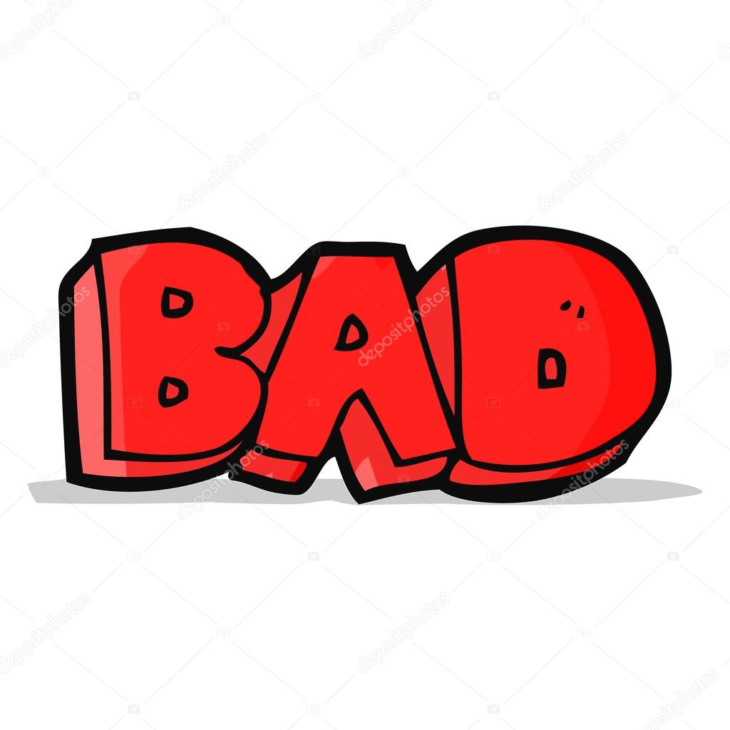 Cartoon bad sign Stock Vector by ©lineartestpilot 49394833