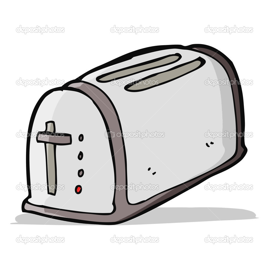 Cartoon toaster Stock Vector by ©lineartestpilot 49395283