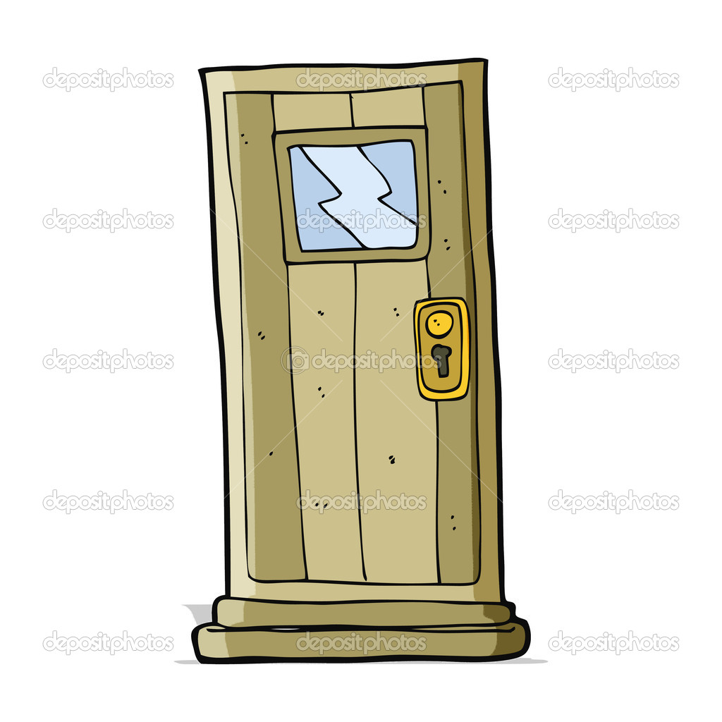 Cartoon door Stock Vector by ©lineartestpilot 49396081