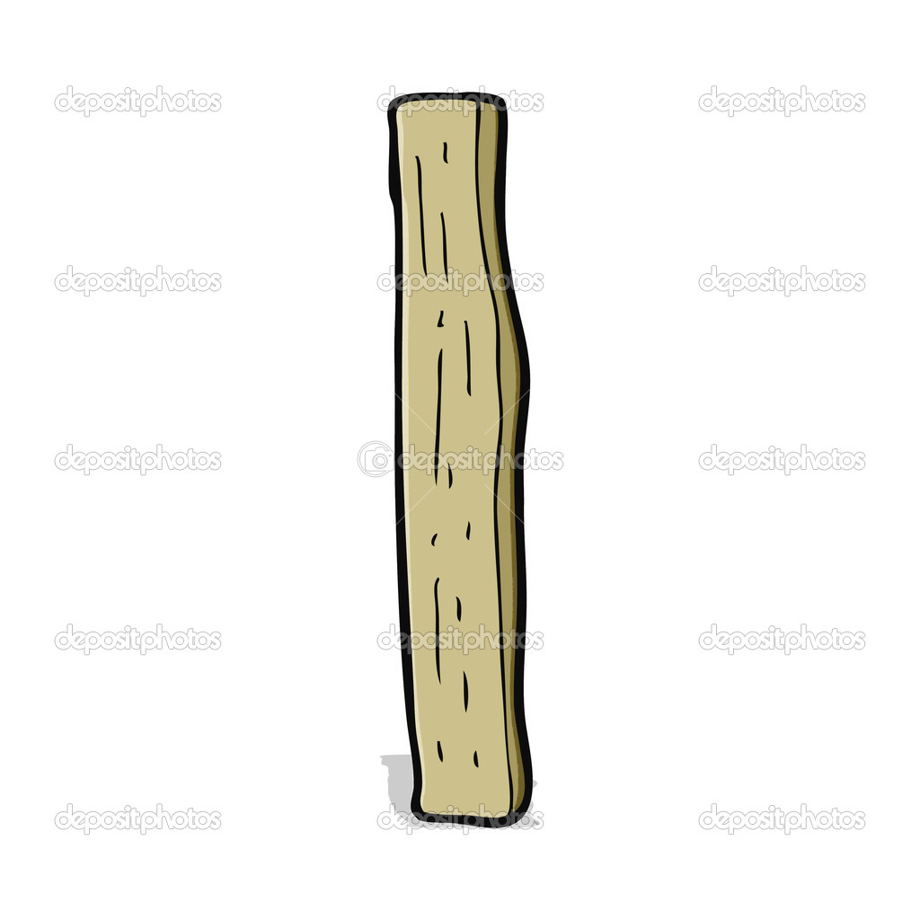 Cartoon wood post Stock Vector Image by ©lineartestpilot #49411013