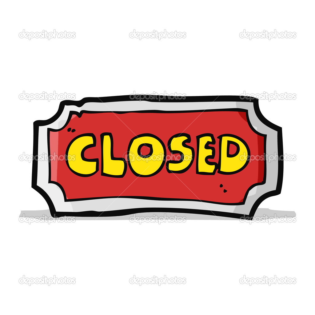 Cartoon closed sign Stock Illustration by ©lineartestpilot #49412115