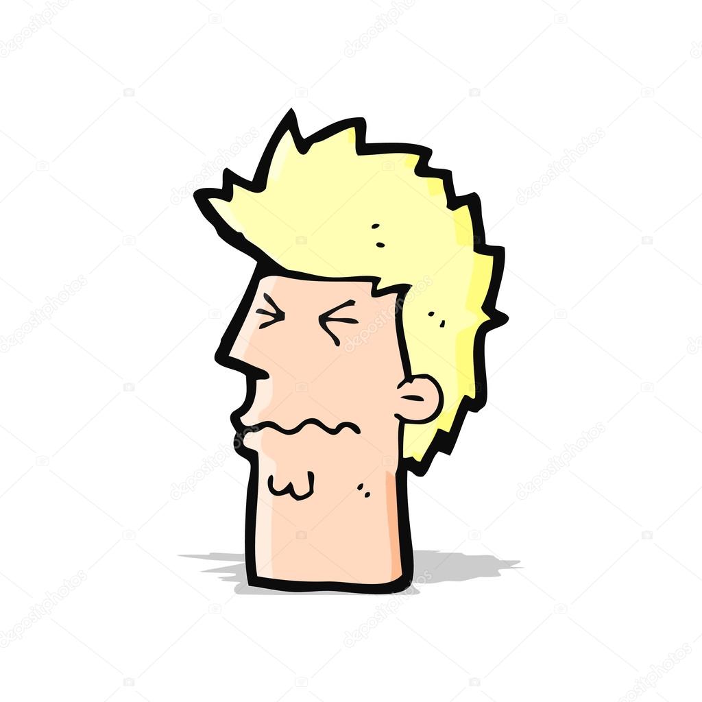 Stressed Out Cartoon Face