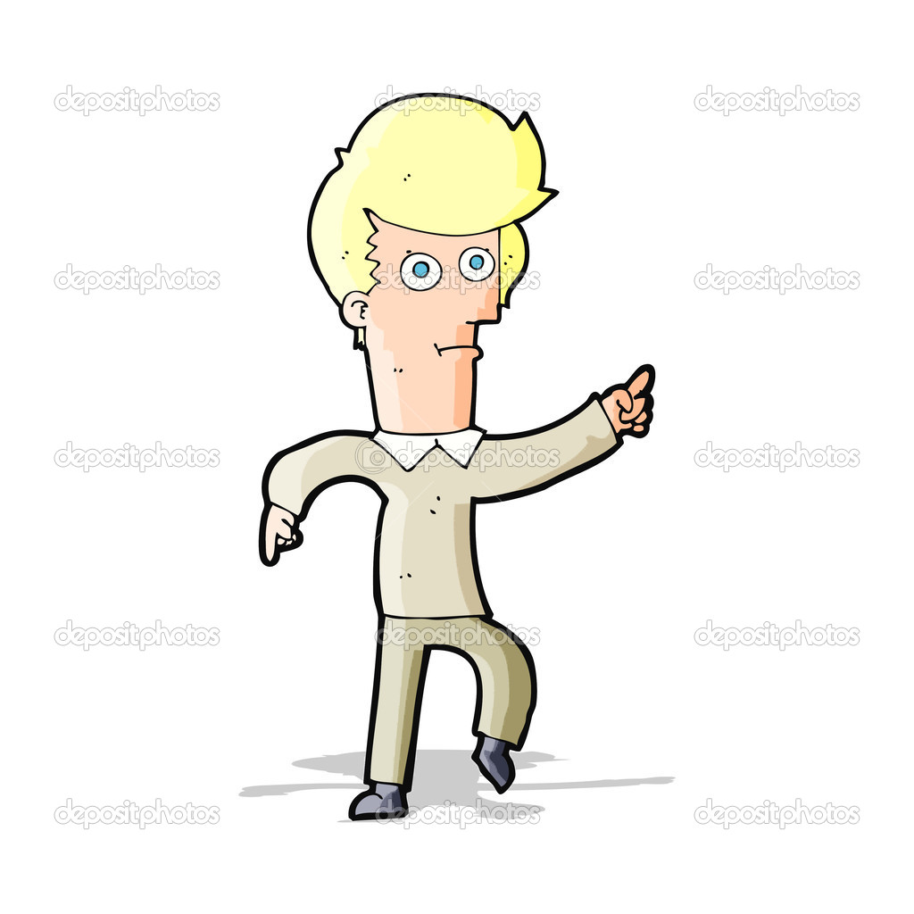 Cartoon man pointing Stock Vector by ©lineartestpilot 49413319