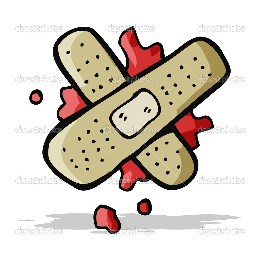 Yeso médico sangriento de dibujos animados Vector de stock por ...