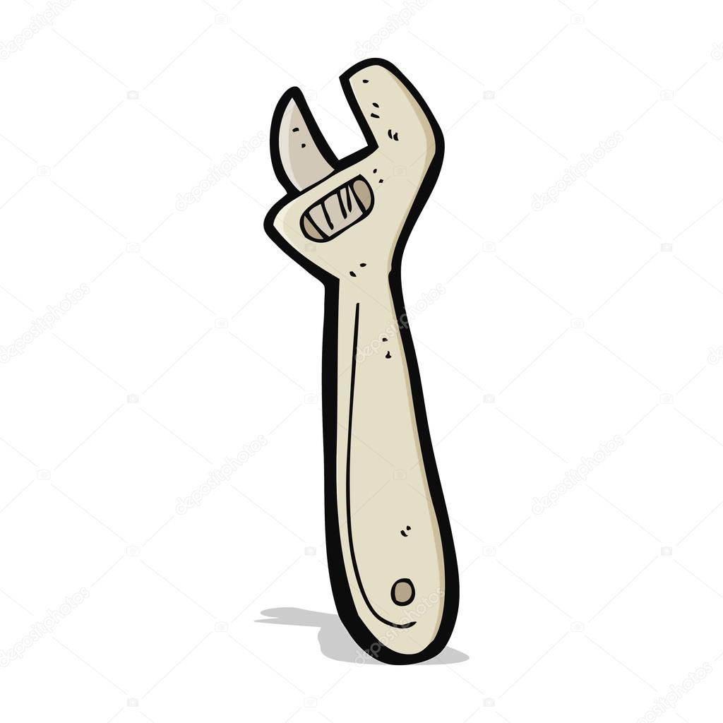 Cartoon adjustable spanner Stock Vector by ©lineartestpilot 49558883