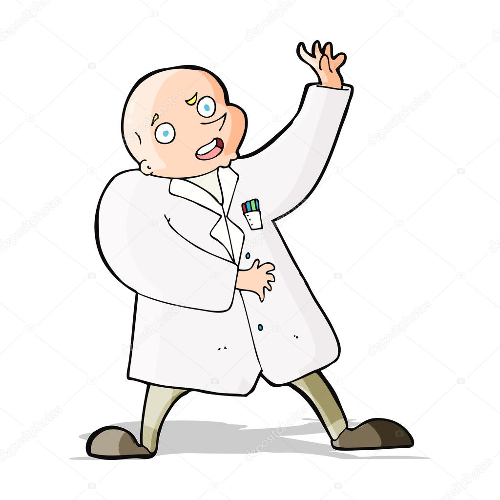 Cartoon mad scientist Stock Vector by ©lineartestpilot 49559917 Cartoon mad scientist Stock Vector by ©lineartestpilot 49559917
