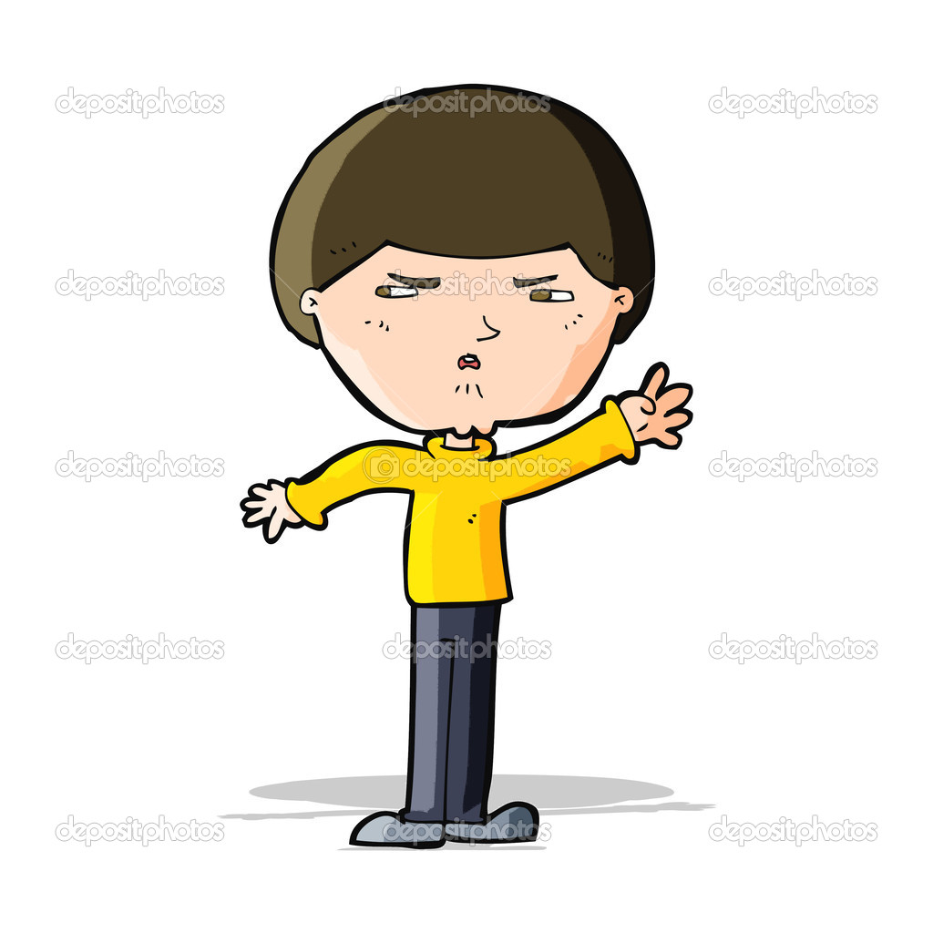 Cartoon mean man Stock Vector Image by ©lineartestpilot #49560291