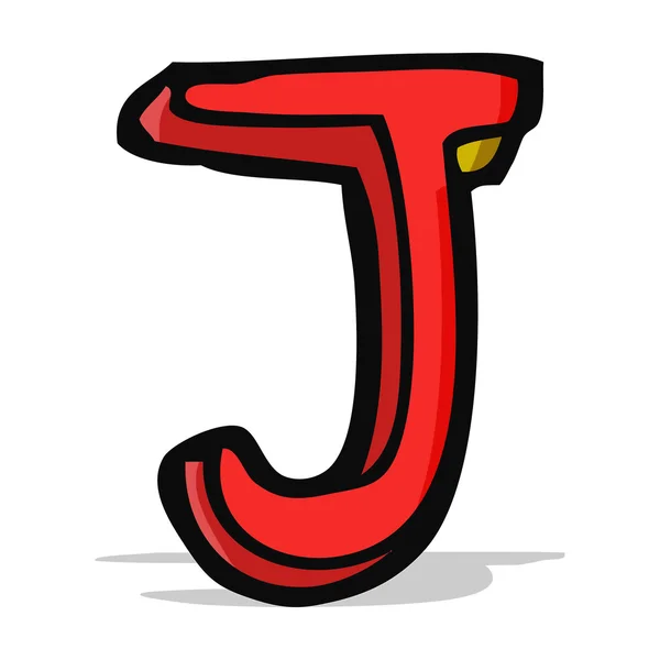 Cartoon letter J — Stock Vector © lineartestpilot #49980061