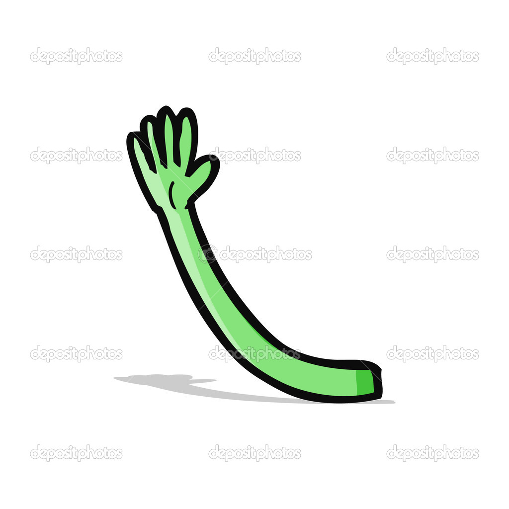 Cartoon monster arm Stock Vector by ©lineartestpilot 49685405