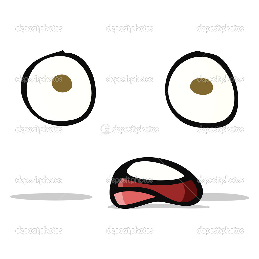 Impactado cara de dibujos animados Vector de stock por ©lineartestpilot ...