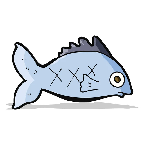 Floating Dead Fish Cartoon