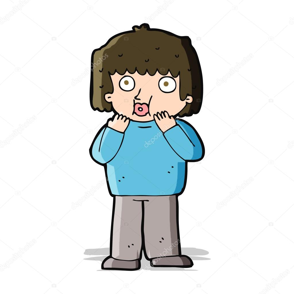 Cartoon worried boy Stock Vector Image by ©lineartestpilot #49972441