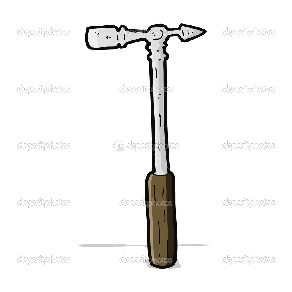 Cartoon pin hammer Stock Vector Image by ©lineartestpilot #49981185