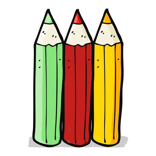 Cartoon coloring pencils — Stock Vector © lineartestpilot #46437795