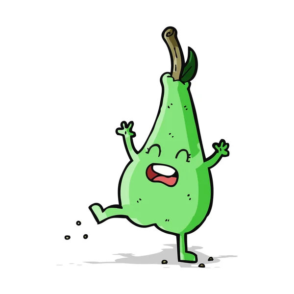 Cartoon happy dancing pear Stock Vector by ©lineartestpilot 50872113