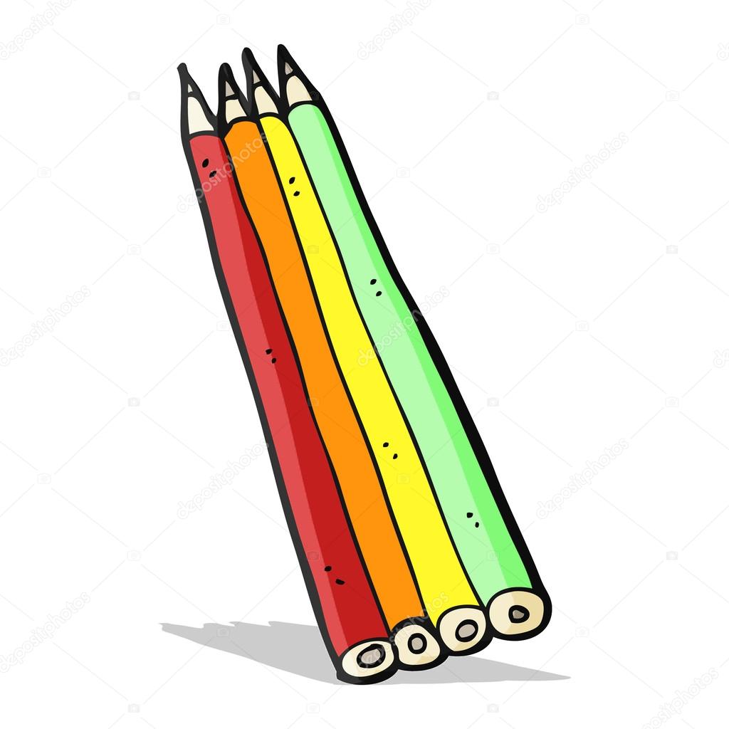 Cartoon colored pencils Stock Vector Image by ©lineartestpilot #50031035