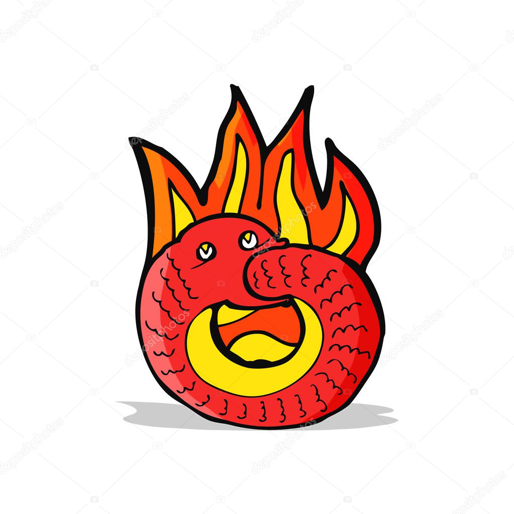 Cartoon snake eating own tail Stock Vector by ©lineartestpilot 50031391