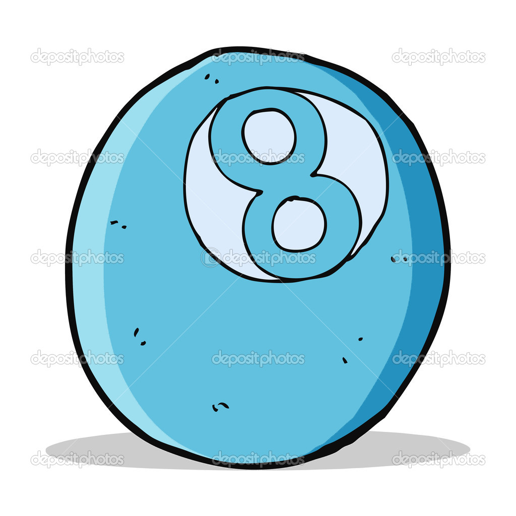 Cartoon pool ball Stock Vector by ©lineartestpilot 50031715
