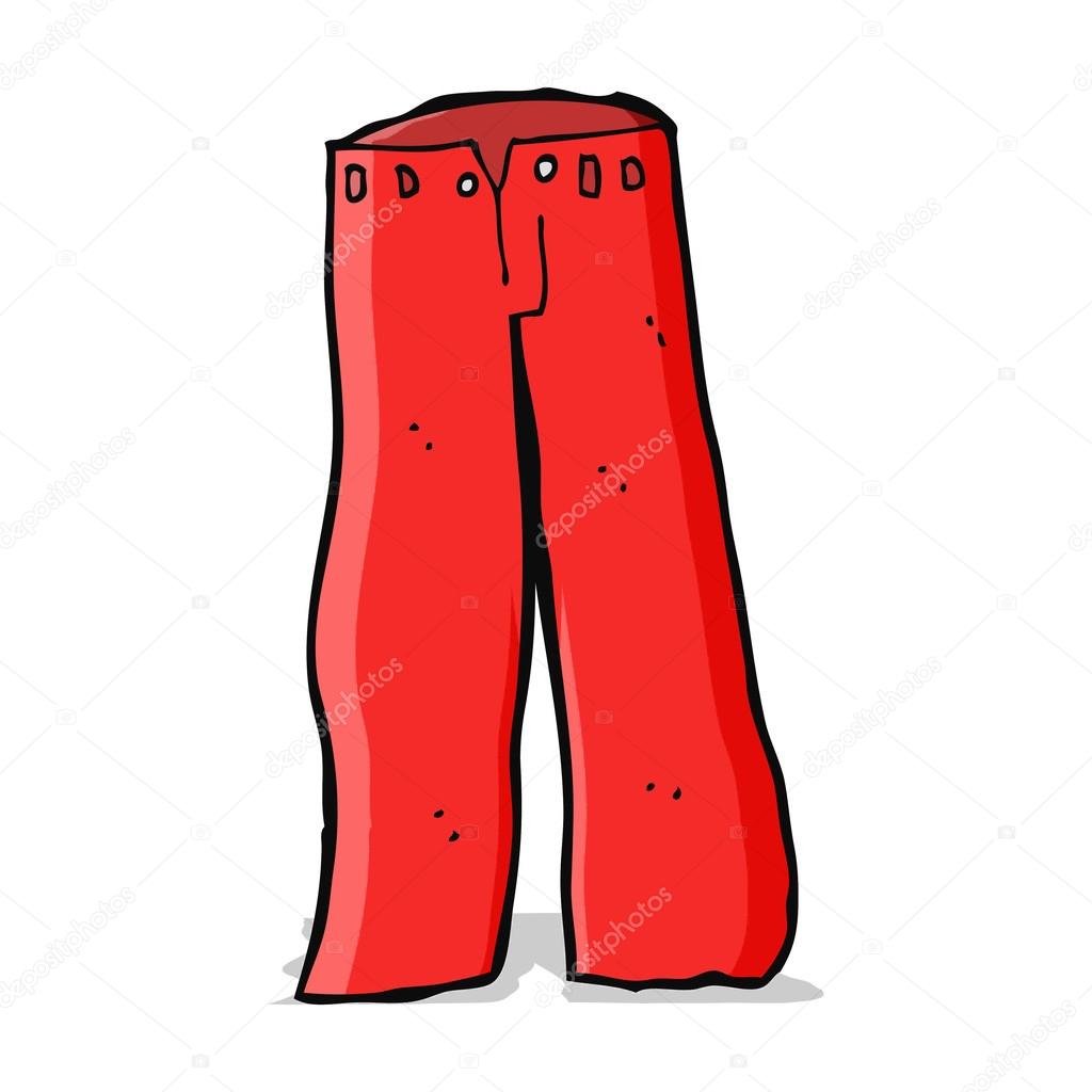 Dibujos animados pantalones rojos Stock Vector by ©lineartestpilot 50038559