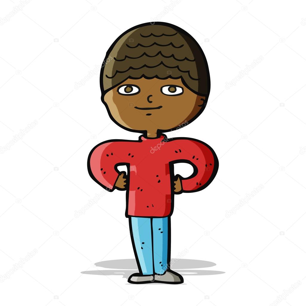 Cartoon proud man Stock Vector Image by ©lineartestpilot #50111841