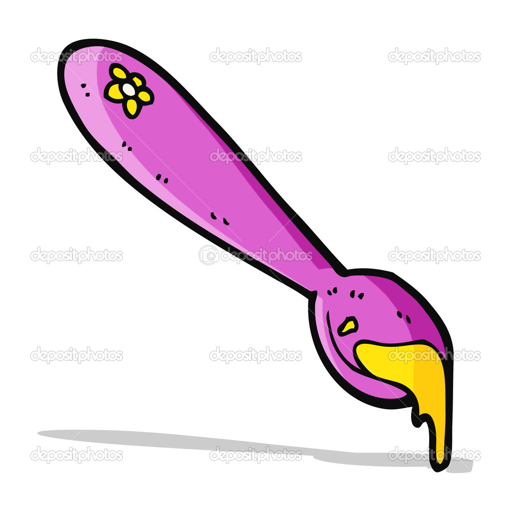 Colher de desenhos animados vetor(es) de stock de ©lineartestpilot 50129281