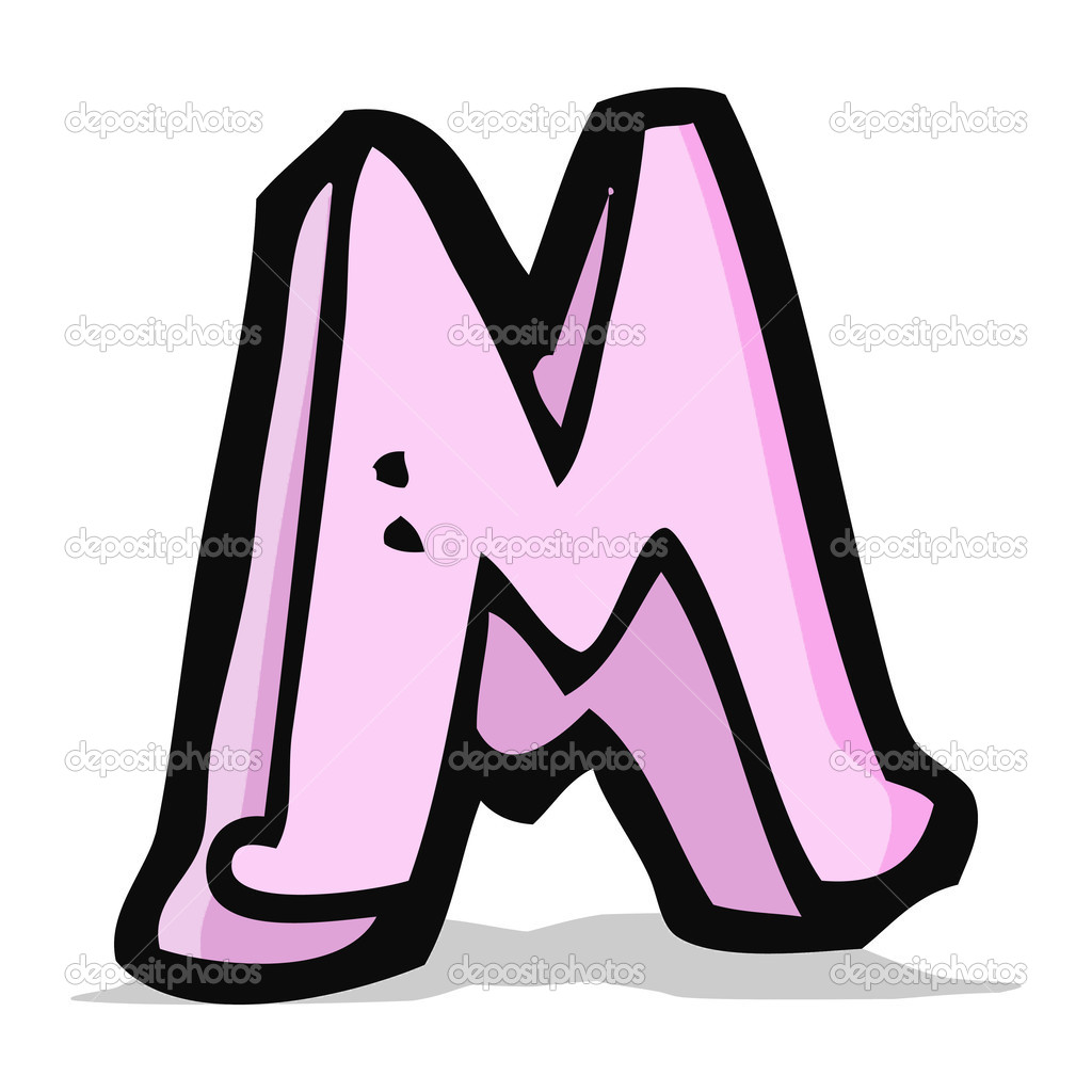 Dibujo De La Letra M Letra M Y N PNG ,dibujos Fuente 3d Estilo Uso De