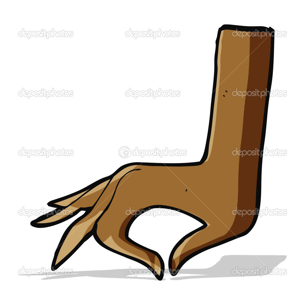 Mano de dibujos animados símbolo Vector de stock por ©lineartestpilot ...