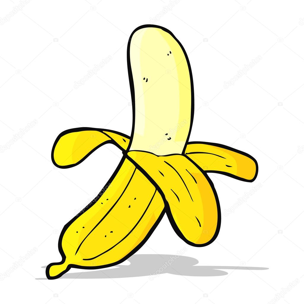 Banana de dibujos animados — Vector de stock © lineartestpilot #50131547