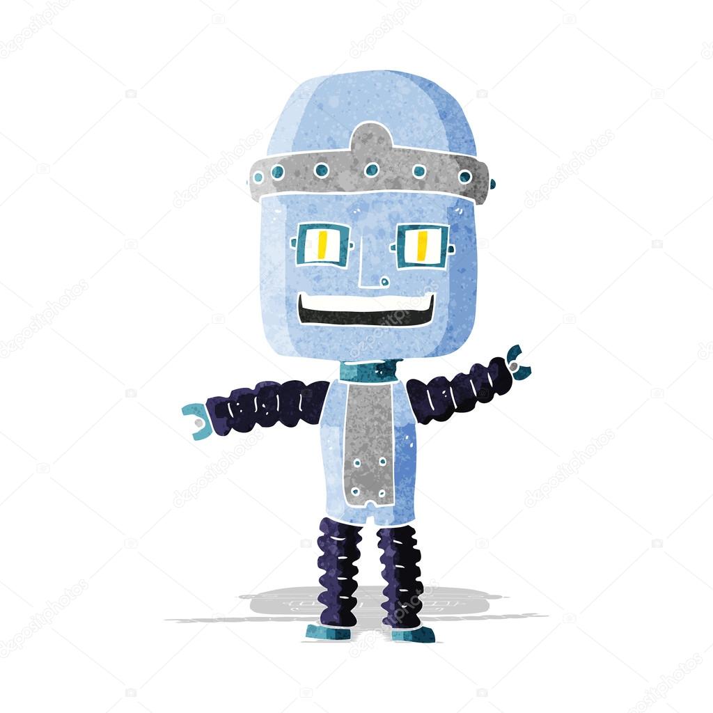 Cartoon waving robot Stock Vector by ©lineartestpilot 50484197 Cartoon waving robot Stock Vector by ©lineartestpilot 50484197